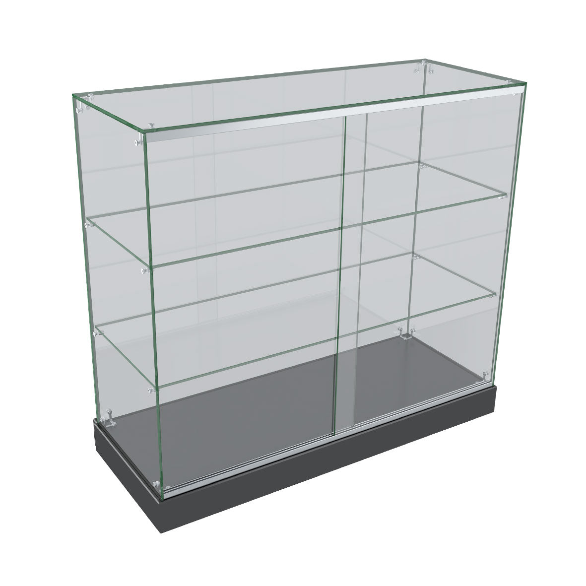 Glass Display Cabinet for Mobile and Retail Shop - Black (100 cm ...